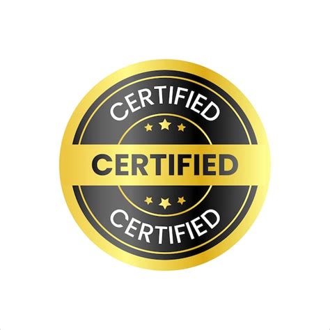 Premium Vector Certified Badge