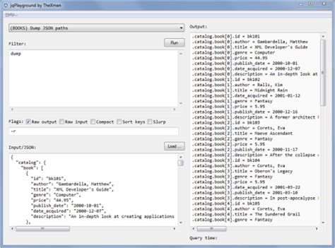 Jqplayground An Interactive Json Processor Information Gathering