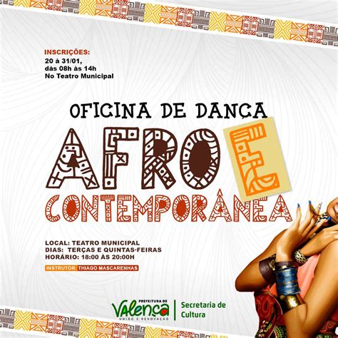 Valença Inscrições Abertas Para Aulas De Capoeira Dança Afro E