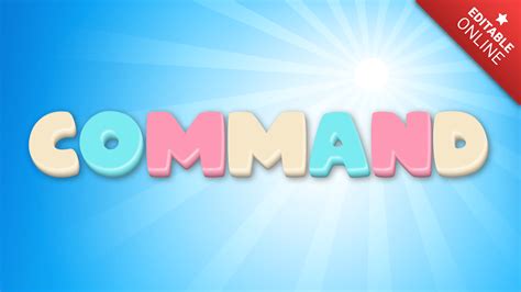 Command Text Effect Generator