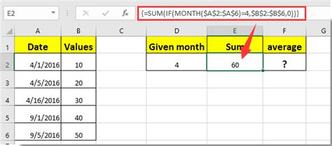 How To Sum Or Average Values If Dates In Adjacent Cells Equal To