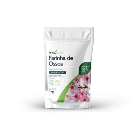 Adubo Fertilizante Forth Maxgreen Farinha De Ossos Embalagem 1 Kg