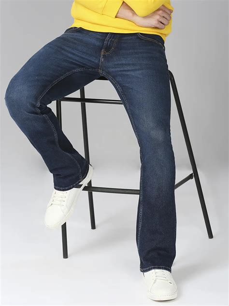 Spykar Limited Edition Mid Blue Bootcut Fit Regular Length Low Rise