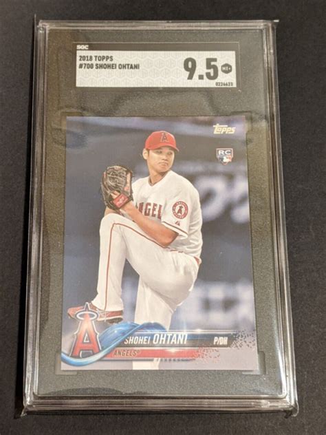 2018 Topps Shohei Ohtani Rc 700 Sgc 95 Mint Rookie Card Angels
