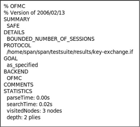 Result Ce Ske On The Ofmc Model Checker Download Scientific Diagram