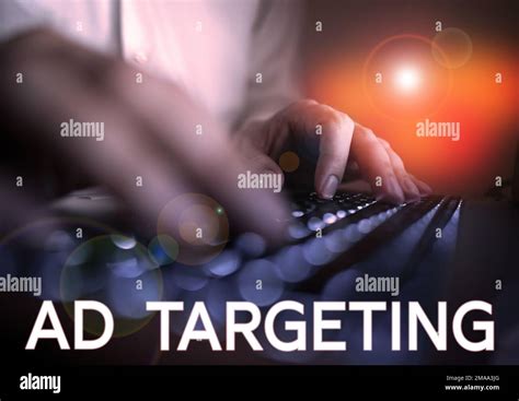 Conceptual Display Ad Targeting Word For Target The Most Receptive Audiences With Certain
