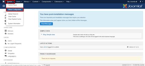 Configuring Site Metadata SEO And Cookie Settings In Joomla HostArmada