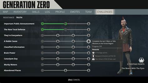 Generation Zero Challenges What Are The Requirements Gamewatcher