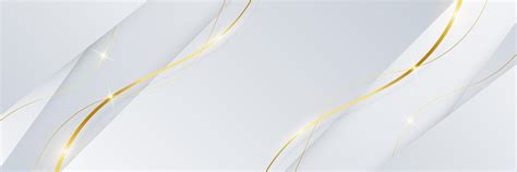 Premium Vector Abstract White And Gold Lines Banner Background Abstract Geometric Shape White