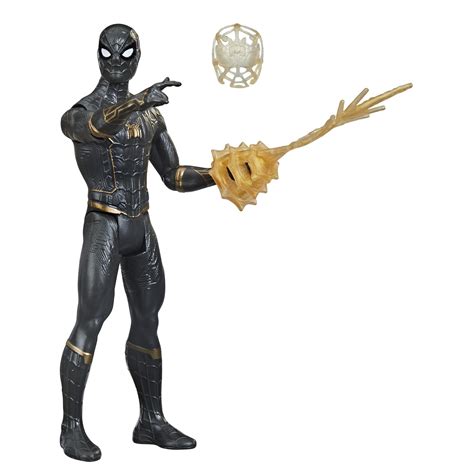 Buy Marvel Spider Man Cm Mystery Web Gear Black And Gold Suit Spider Man Mystery Web Gear