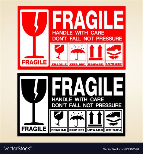 Fragile Shipping Logo