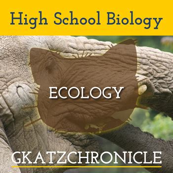 Ecology Bundle Distance Or Traditional Learning By GKatzChronicle