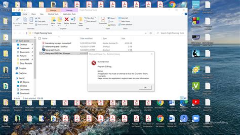 Runtime Error Starting FMS Data Manager General Non MSFS Data Navigraph