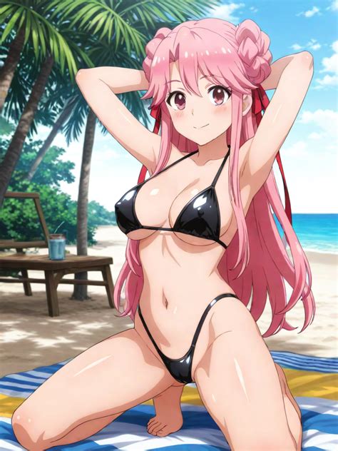 Shirube Kagari Bikini Aiイラスト Pixai