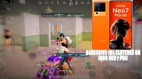 Agressive 1v4 Clutches On Iqoo Neo 7 Pro Bgmipubgm Youtube