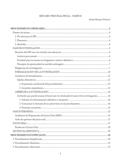 Resumen Procesal Penal Parte Ii Pdf