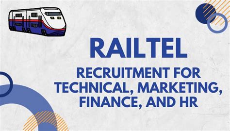 Apply Now Railtel 2023 Recruitment For Technical Marketing Finance