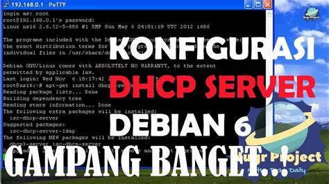 Konfigurasi DHCP Server Linux Debian 6 FULL TUTORIAL YouTube
