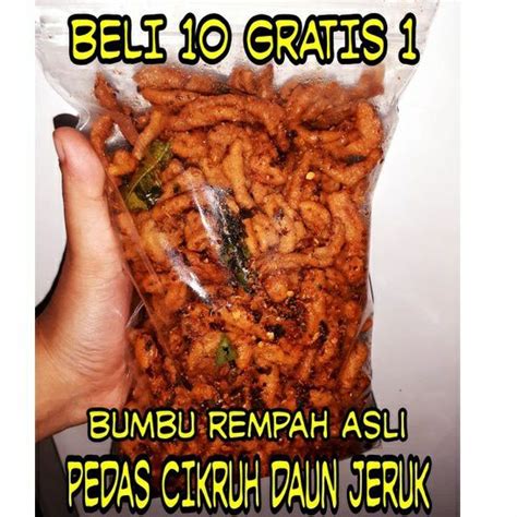 Jual Usus Crispy Rempah Pedas Daun Jeruk 250 Gram Shopee Indonesia