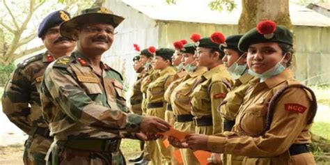 60 Assam Girls Battalion Ncc Guwahati Visited By Adg Ncc Ner