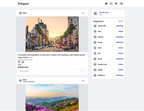 Github Thealphamerc React Instagram Instagram Clone Built In React
