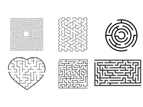 Labyrinth Svg Bundle Maze Png Bundle Labyrinth Clipart Maze Svg