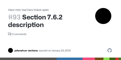 Section 762 Description · Issue 93 · Riscv Non Isariscv Trace Spec