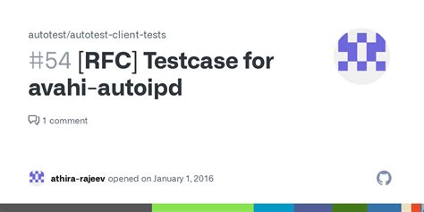 Rfc Testcase For Avahi Autoipd · Issue 54 · Autotestautotest Client