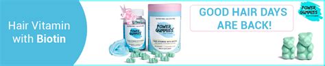Power Gummies Hair And Nail Vitamins With Biotin And 10 Essential Vitamins