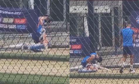 Virat Kohli Struck In Groin Area By Harshal Patel During Practice