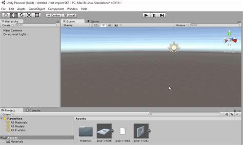 Question About Importing Models To Unity Sketchup For Web Sketchup