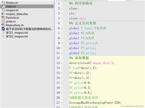 基于多目标粒子群算法（mopso）的含风管柴储的微电网多目标优化——附代码 bas imopso算法储能优化实现 csdn博客
