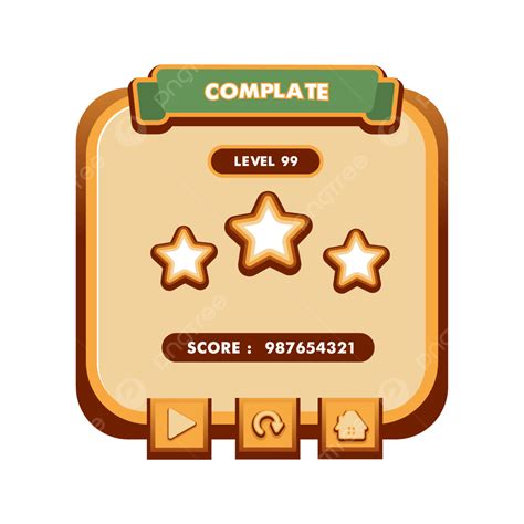 Status Game Vector Hd Png Images Game Menu Scene Illustration For
