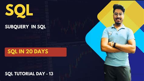 Subquery In Sql Sql Tutorial Day 13 Youtube