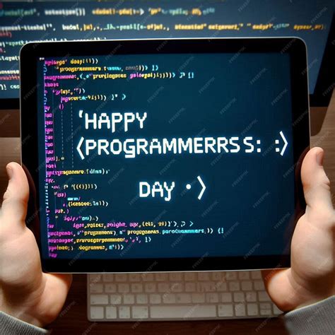 Happy Programmers Day 2021 Background Greetings Flat Design Editor Mode Premium Ai Generated Image