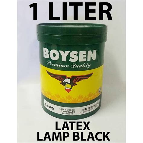 BabeSEN LATEX LAMP BLACK 1 LITER B 1490 FOR WOOD AND CEMENT 1