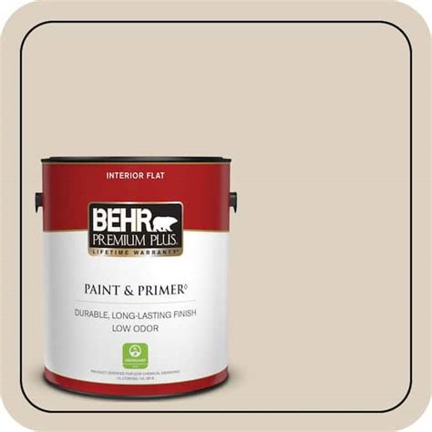 Behr Premium Plus 1 Gal Ppu7 10 Roman Plaster Flat Low Odor Interior