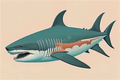 Shark With Open Mouth Vector Illustration Of A Shark With Open Mouth