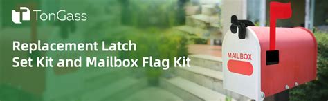 combo pack replacement latch set and mailbox flag kit top and door