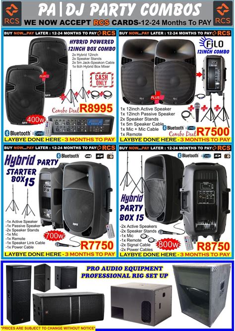 Hybrid Disco Dj Party Pa Equipment Overnight Door To Door Courier