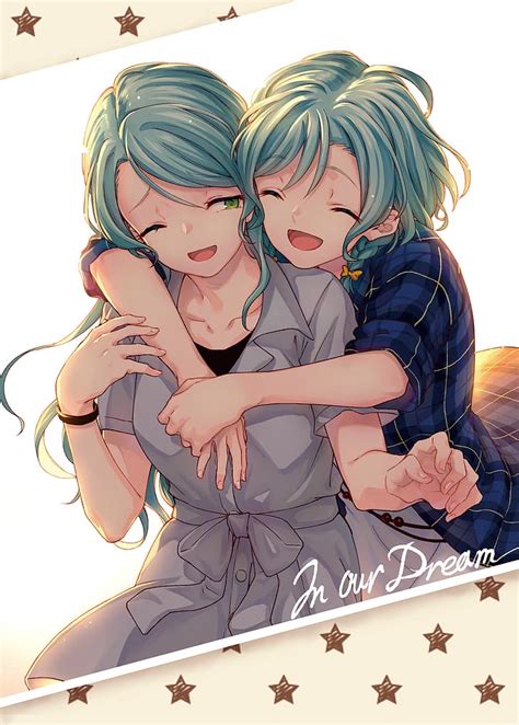 Anime Chicas Anime Bang Dream Hikawa Hina Hikawa Sayo Cabello