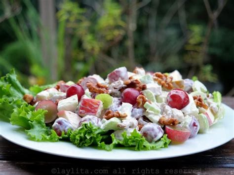 Ensalada Waldorf Con Pollo Laylita Recetas De Cocina