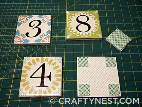 House Number Tiles House Numbers Diy Crafty Number Tiles