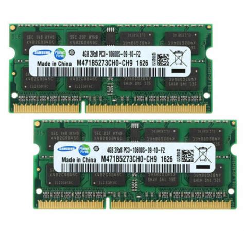samsung ddr3 1333mhz 16gb 8gb 4gb 2rx8 pc3 10600s sodimm laptop memory ram ebay