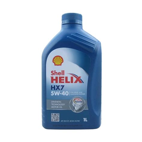 Jual Shell Helix Hx7 Sae 5W 40 SN Plus Full Sythentic Oli Mobil 1