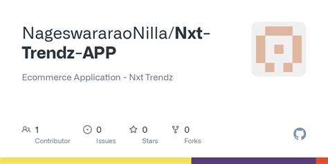 Github Nageswararaonilla Nxt Trendz App Ecommerce Application Nxt