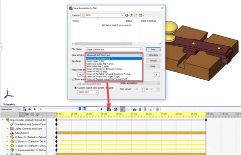 SOLIDWORKS 2019 Additional Animation Output File Types