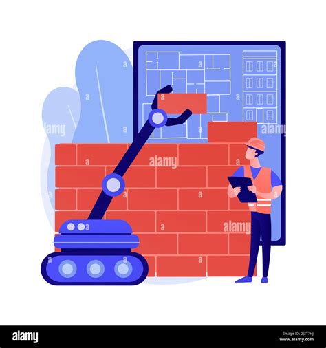 Robotics Construction Abstract Concept Vector Illustration Robotics
