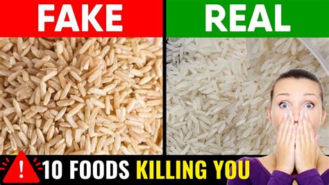10 Fake Foods You Eat Every Day That Are Slowly Killing You Youtube