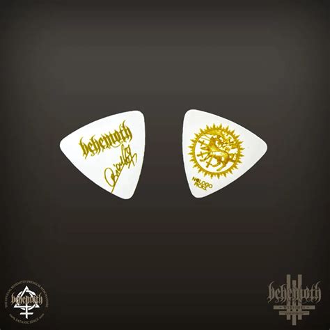 A Plastic Guitar Pick Behemoth Messe Noire Orion Signature